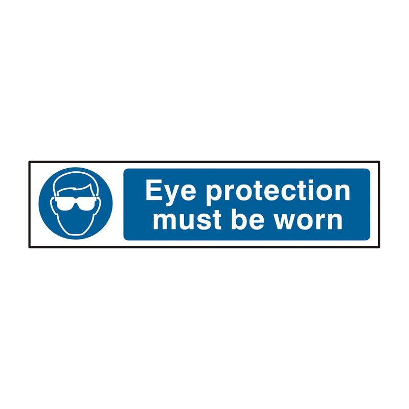 SPECTRUM INDUSTRIAL Eye protection must be worn - PVC (200 x 50mm ...