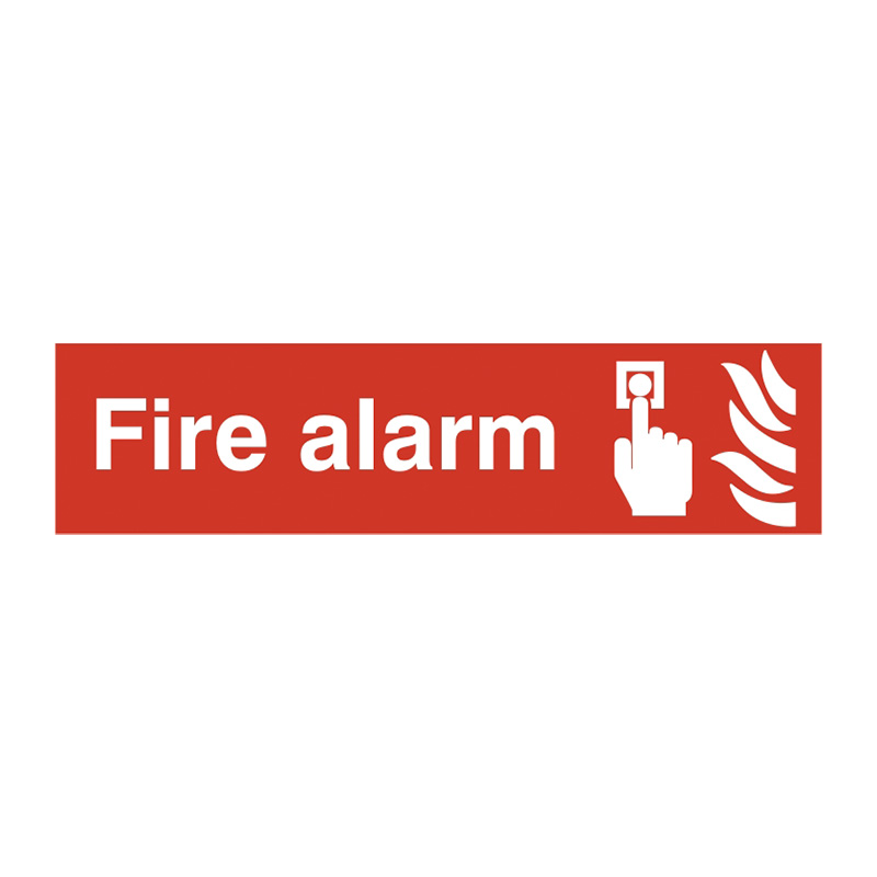 SPECTRUM INDUSTRIAL Fire alarm - PVC (200 x 50mm) - Powered by Trade