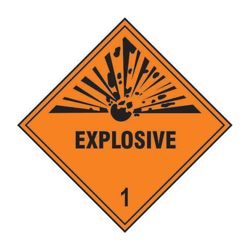 SPECTRUM INDUSTRIAL Explosive 1 - Labels (100 x 100mm Roll of 250 ...