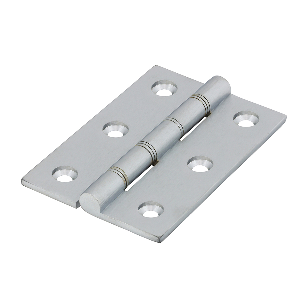 TIMCO Double Stainless Steel Washered Brass Hinges Satin Chrome - 76 x ...