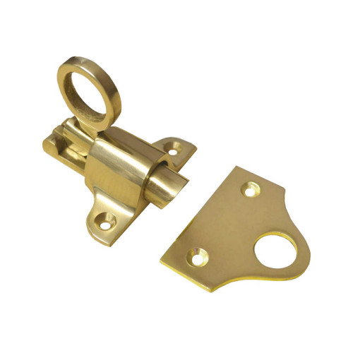 Centurion® Solid Brass Fanlight Catch, Polished Brass, 65mm - Powered by Trade