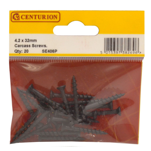 Centurion® Carcass Screws, 4.2 x 32mm, Black Phosphate Coating ...